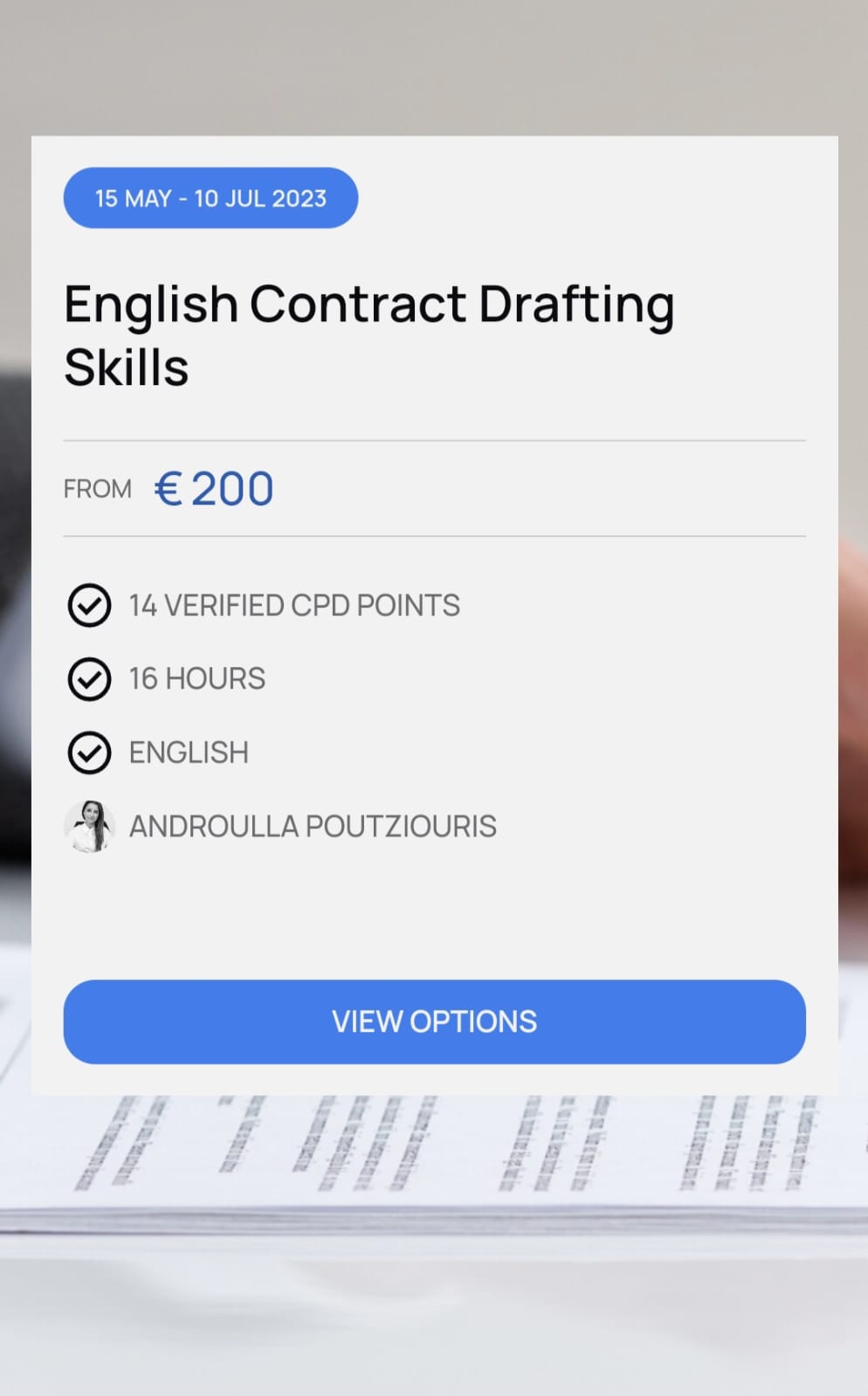 English Contract Drafting Skills - Lawyers in Cyprus